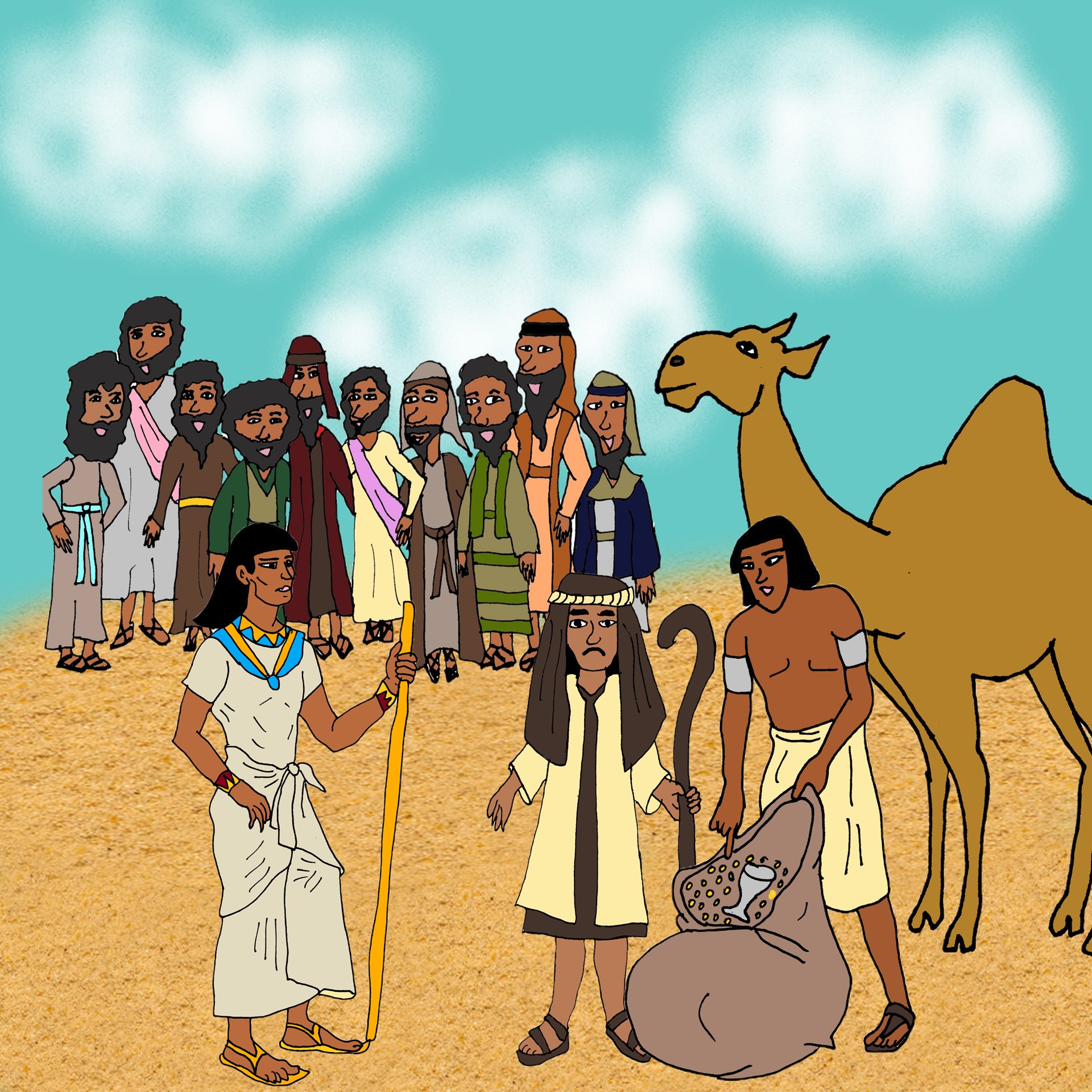 Cartoon Joseph And His Brothers