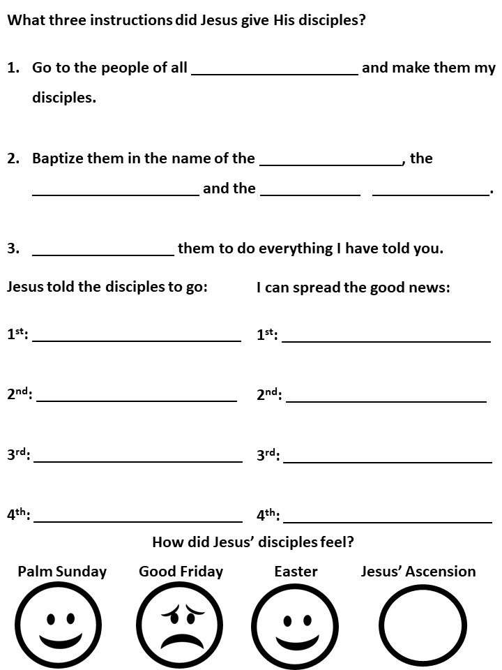 Jesus’ Ascension – Teach Grow Sow