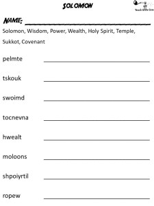 Solomon – Teach Grow Sow