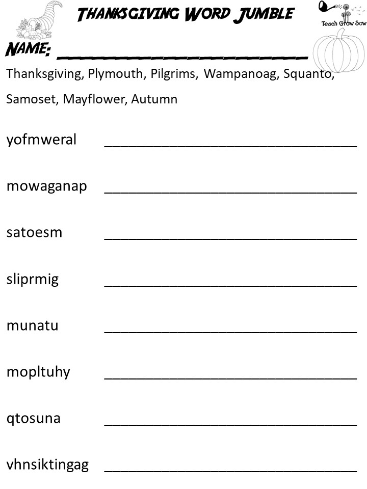 Thanksgiving – Teach Grow Sow