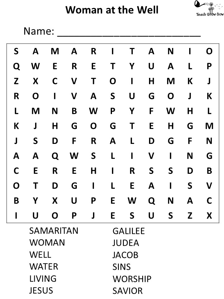 Woman at the Well – Teach Grow Sow