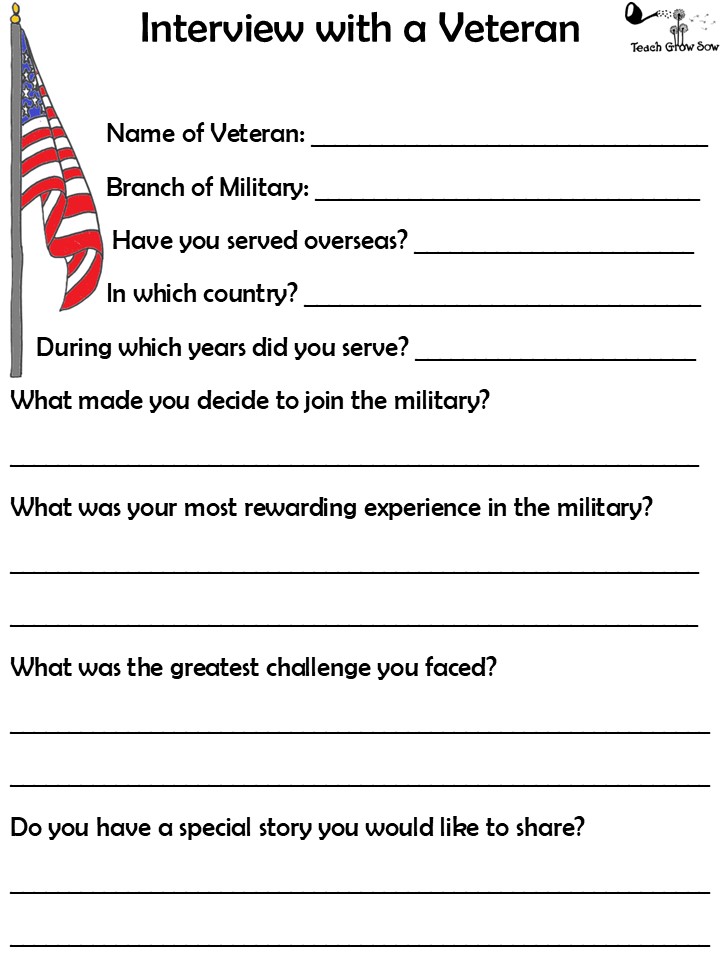 Memorial & Veterans Day – Teach Grow Sow