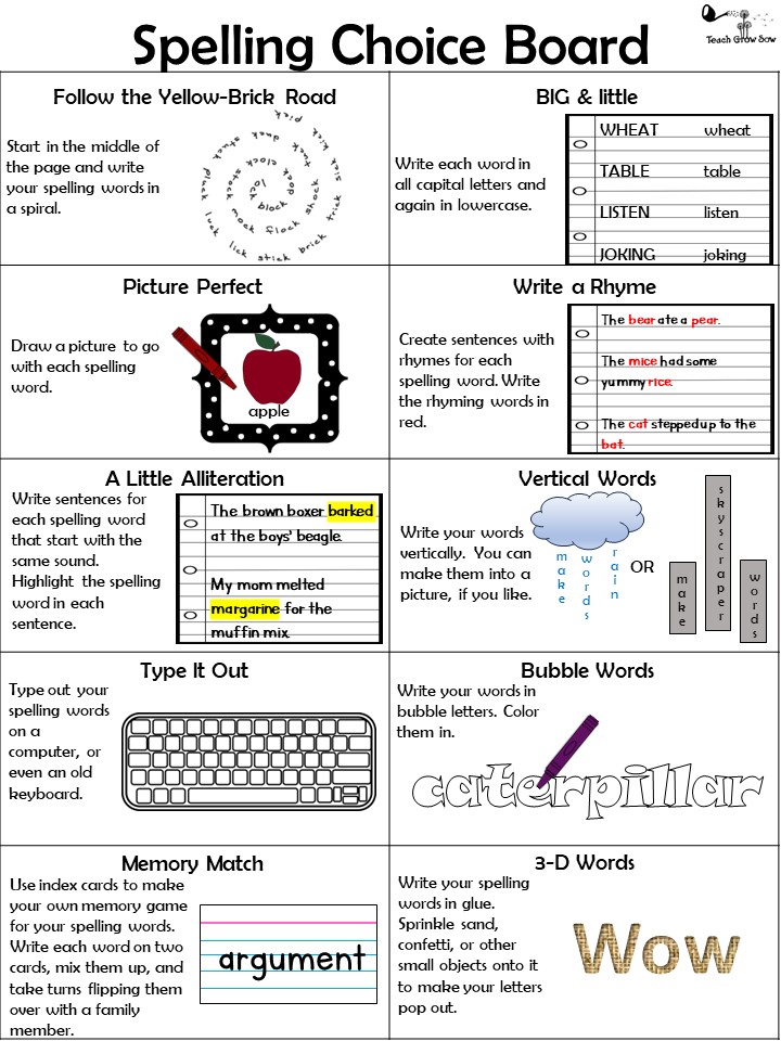 Spelling – Teach Grow Sow